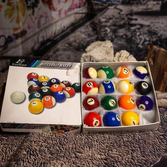 Eastpoint | Other | Mini Pool Balls Set 5 Inch Billiard Pool Balls Full ...